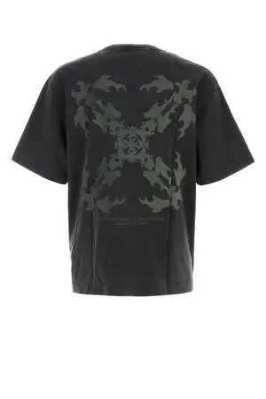 Off-White Slate Cotton T-shirt