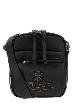 VIVIENNE WESTWOOD Leather Small Eton Crossbody Bag - Black
