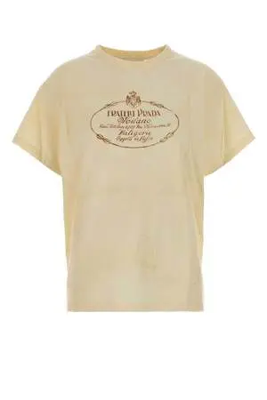 Prada Crema Cotton T-shirt - Yellow
