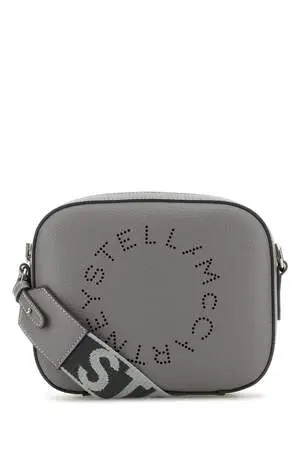 Stella McCartney Grey Alter Mat Small Stella Logo Crossbody Bag - Gray