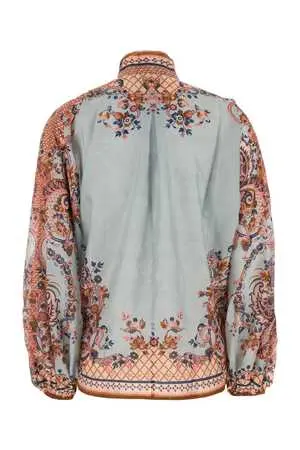 Zimmermann Printed Silk Aster Blouse - Multicolor