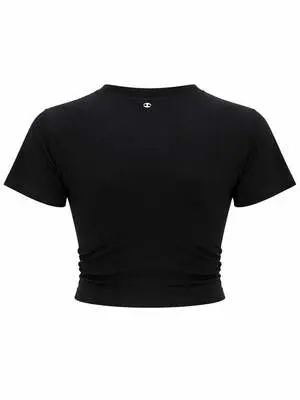 Rabanne Cropped T-shirt - Black