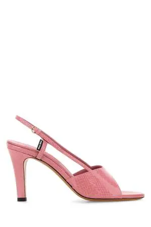 Miu Miu Leather Sandals - Pink