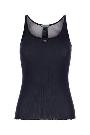 Prada Silk Tank Top - Blue