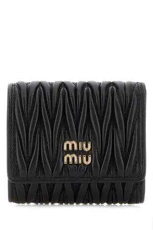Miu Miu Leather Wallet - Black