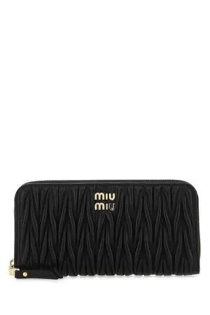 Miu Miu Nappa Leather Wallet - Black