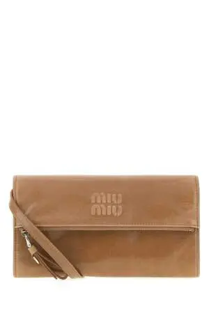Miu Miu Powder Leather Pouch - Pink