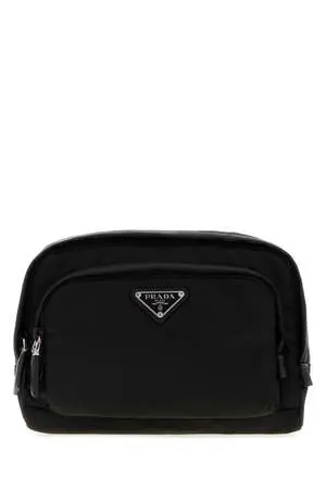 Prada Canvas Beauty Case - Black