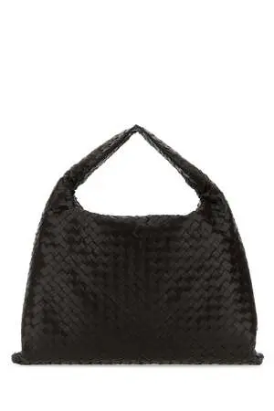 Bottega Veneta Dark Leather Hop Shoulder Bag - Brown