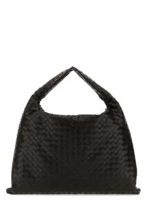 Bottega Veneta Dark Leather Hobo Shoulder Bag - Brown