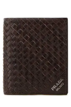 Prada Leather Wallet - Brown