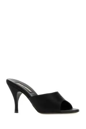 Miu Miu Satin Mules - Black