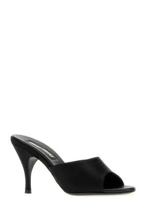 Miu Miu Satin Mules - Black