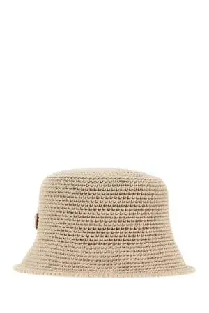 Prada Crocheted Bucket Hat - Brown