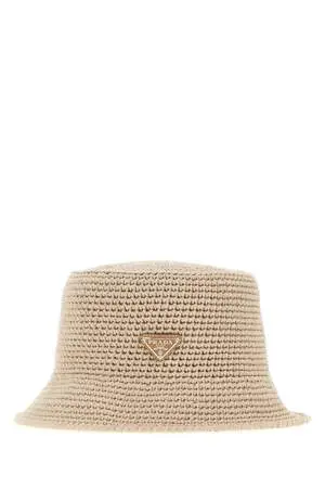Prada Crocheted Bucket Hat - Brown