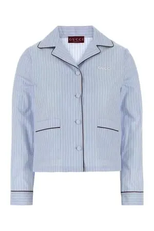 Gucci Embroidered Poplin Shirt