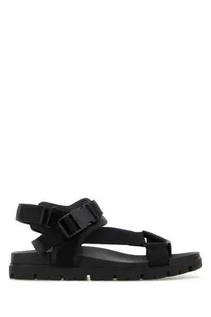 Prada Fabric And Suede Sandals