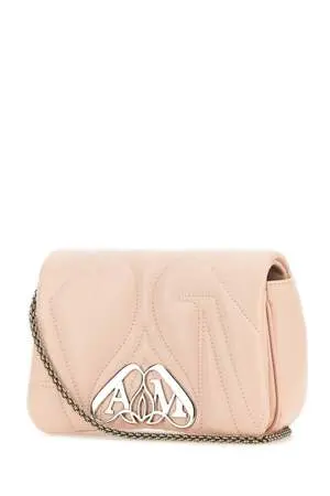 Alexander McQueen Pastel Leather Mini Seal Clutch - Pink