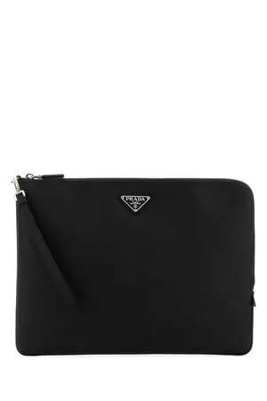 Prada Leather Clutch - Black
