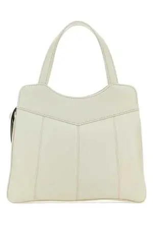 Gucci Chalk Leather Small Petite Gg Handbag