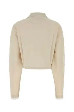 Prada Sand Piquet Polo Shirt