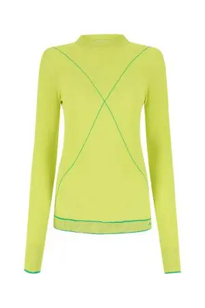Bottega Veneta Acid Viscose Blend Sweater - Green