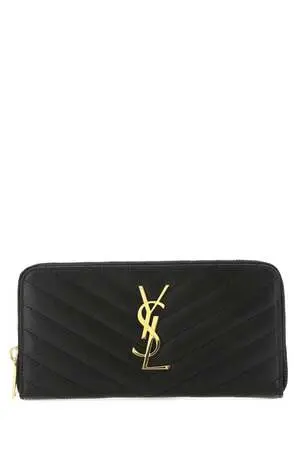 Saint Laurent Leather Wallet - Black