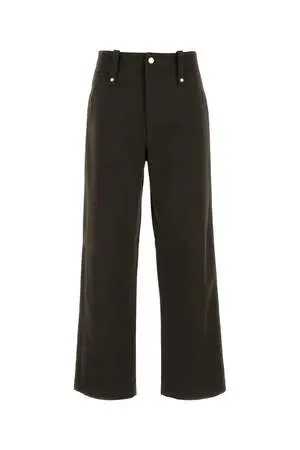 Burberry Chocolate Cotton Wide-leg Pant - Brown