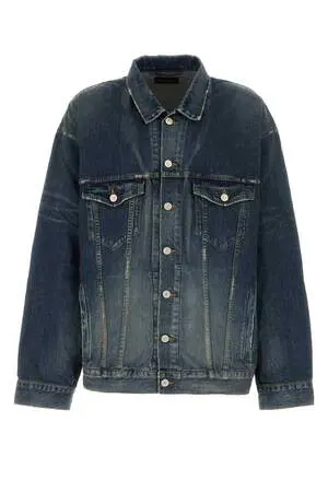Balenciaga Denim Oversize Jacket - Blue