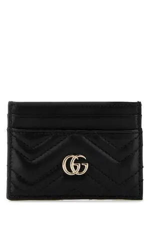Gucci Leather Card Holder - Black