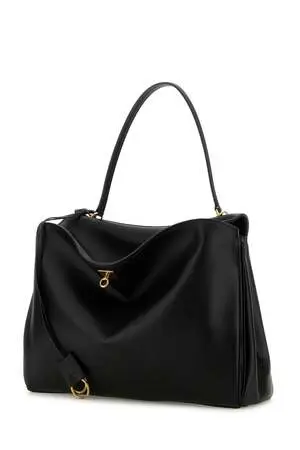 Balenciaga Leather Large Rodeo Handbag - Black