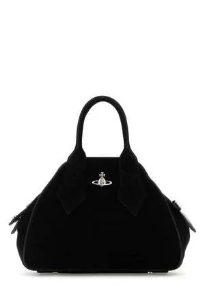 VIVIENNE WESTWOOD Suede Small Yasmine Handbag - Black