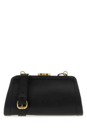 VIVIENNE WESTWOOD Leather Ascot Crossbody Bag - Black