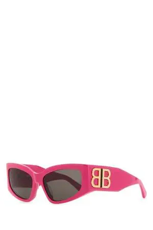 Balenciaga Fuchsia Acetate Bossy Cat Sunglasses - Pink