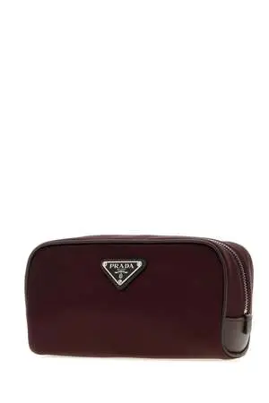 Prada Aubergine Fabric Beauty Case