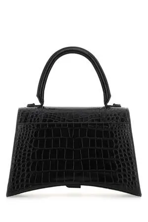 Balenciaga Leather Hourglass Handbag - Black