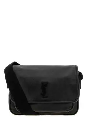 Saint Laurent Leather Messenger Niki Crossbody Bag - Black