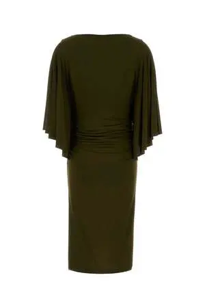 Blumarine Khaki Jersey Dress