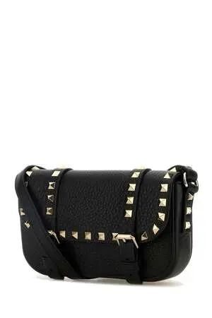 Valentino Garavani Leather Rockstud Crossbody Bag - Black