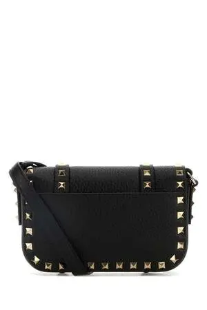 Valentino Garavani Leather Rockstud Crossbody Bag - Black