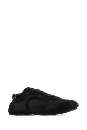 Prada Suede And Re-nylon Montecarlo Re-edition 2005 Sneakers - Black