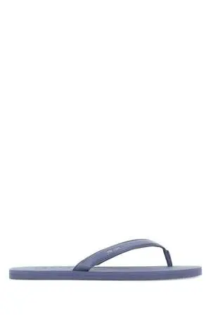 Prada Cerulean Leather Thong Slippers - Blue