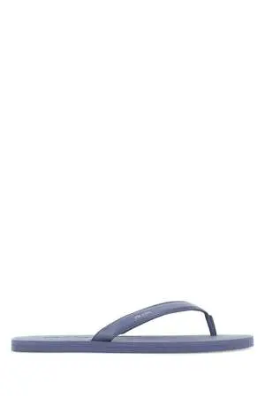 Prada Leather Thong Slippers - Blue