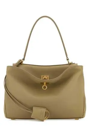 Balenciaga Balenciaga Women Sage Green Leather Small Rodeo Handbag Green