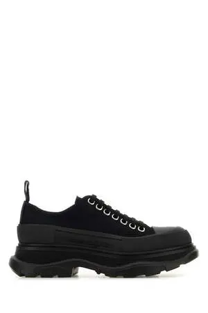 Alexander McQueen Canvas Tread Slick Sneakers - Black