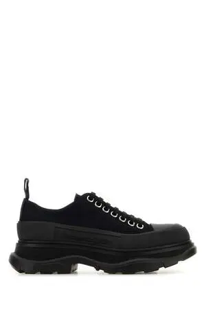 Alexander McQueen Canvas Tread Slick Sneakers - Black