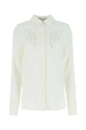 Stella McCartney Ivory Stretch Viscose Shirt - White