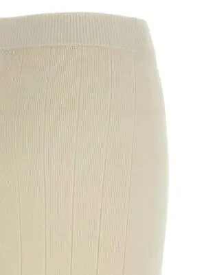 Max Mara Sante' Cashmere Midi Skirt - White