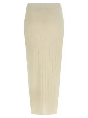 Max Mara Sante' Cashmere Midi Skirt - White