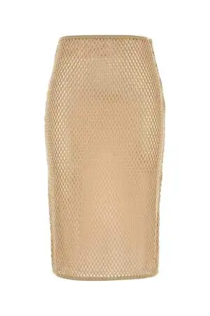 Prada Beige Mesh Skirt - Brown